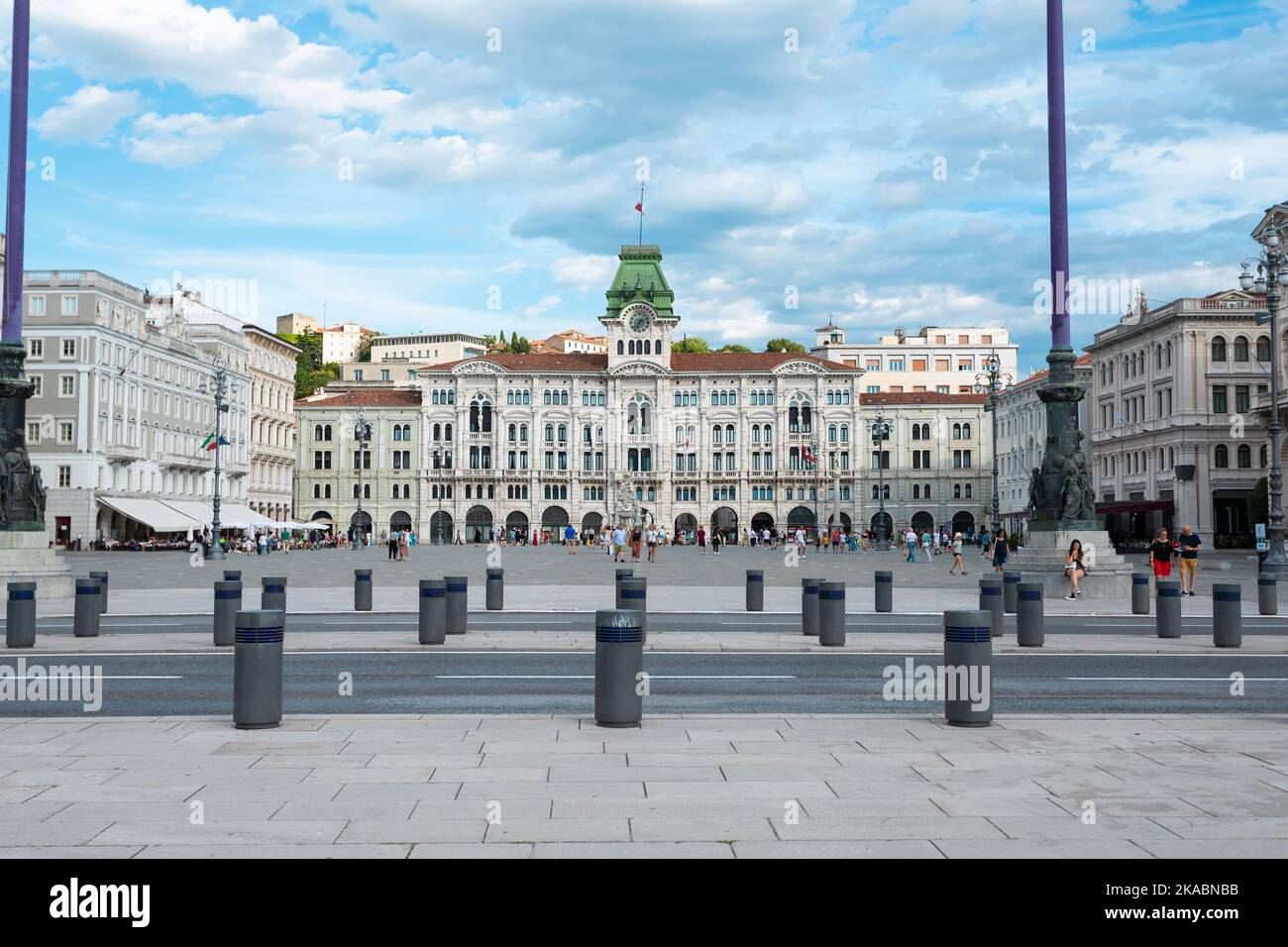 Unity of Italy Square in Trieste, Italy Stock Photo - Alamy