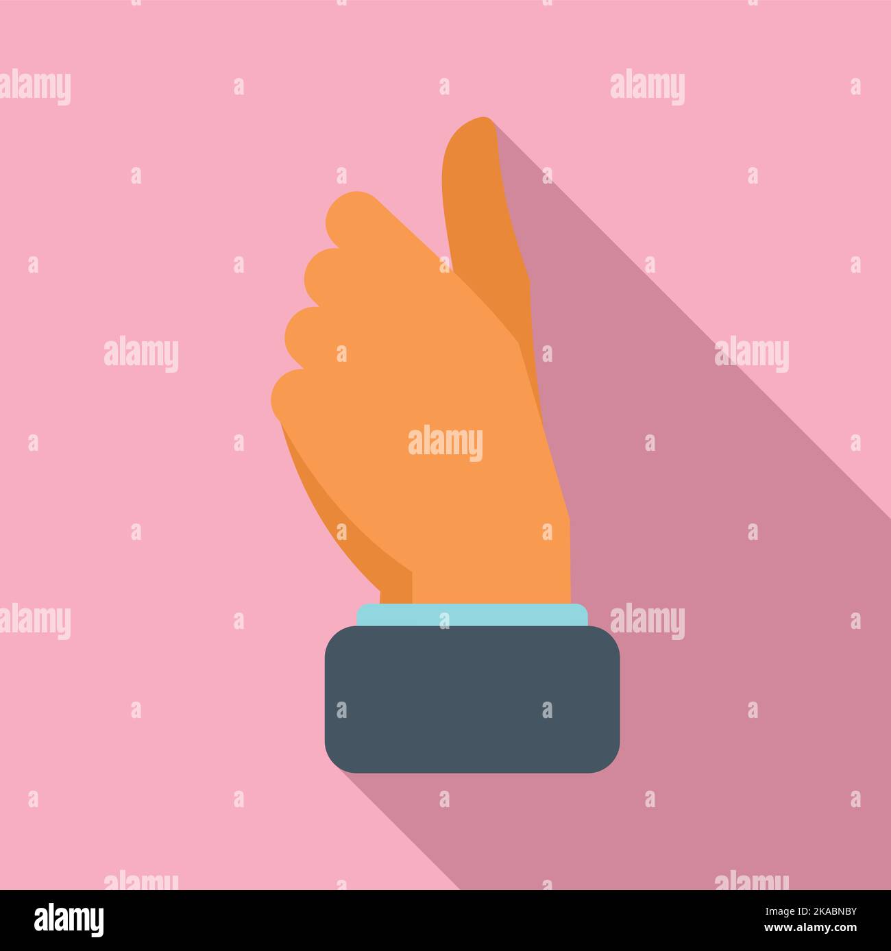 Small thumb up icon flat vector. Arm gesture. Sign ok Stock Vector ...
