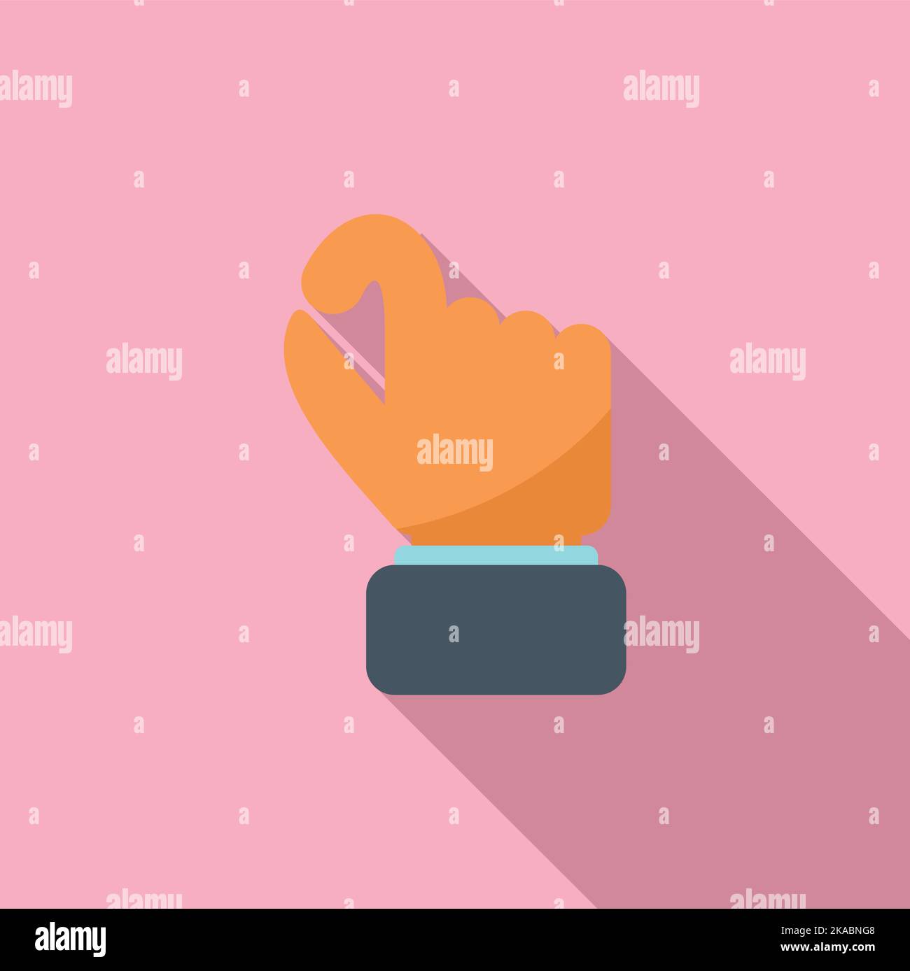 Take hand gesture icon flat vector. Sign pose. Up point Stock Vector ...