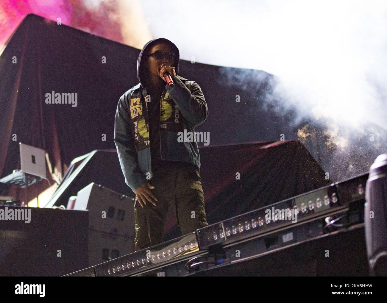 Rapper, Takeoff, of the Migos, performs at Astroworld Festival on ...