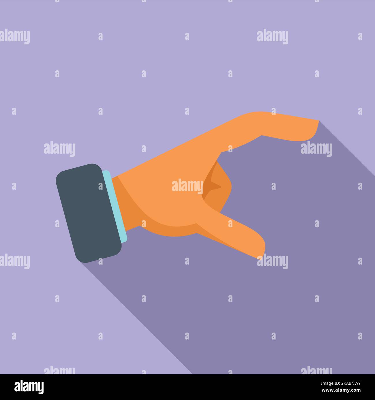 Sign pose icon flat vector. Human thumb. Pinch signal Stock Vector ...
