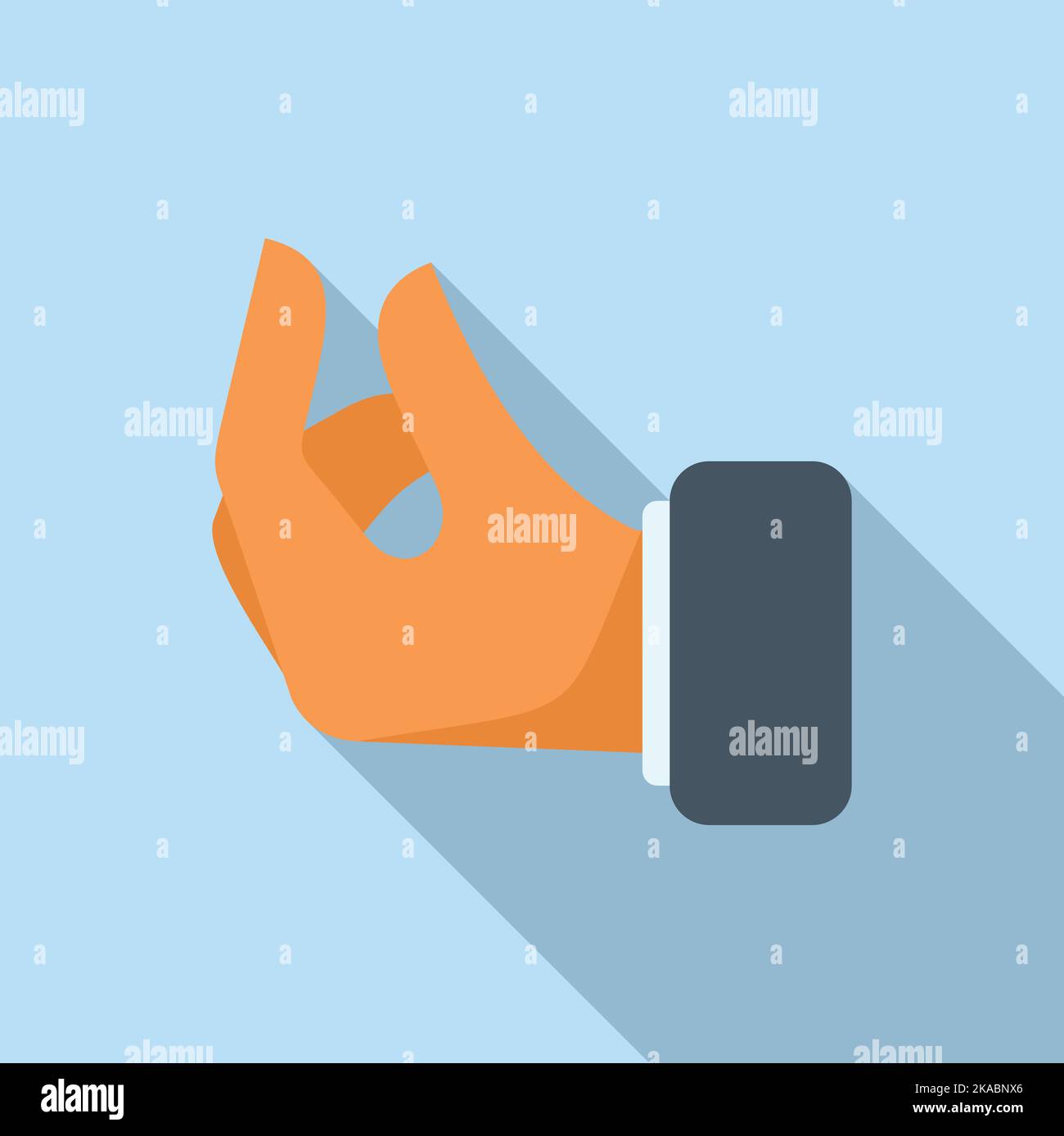 Take finger icon flat vector. Arm pose. Grip human Stock Vector Image ...