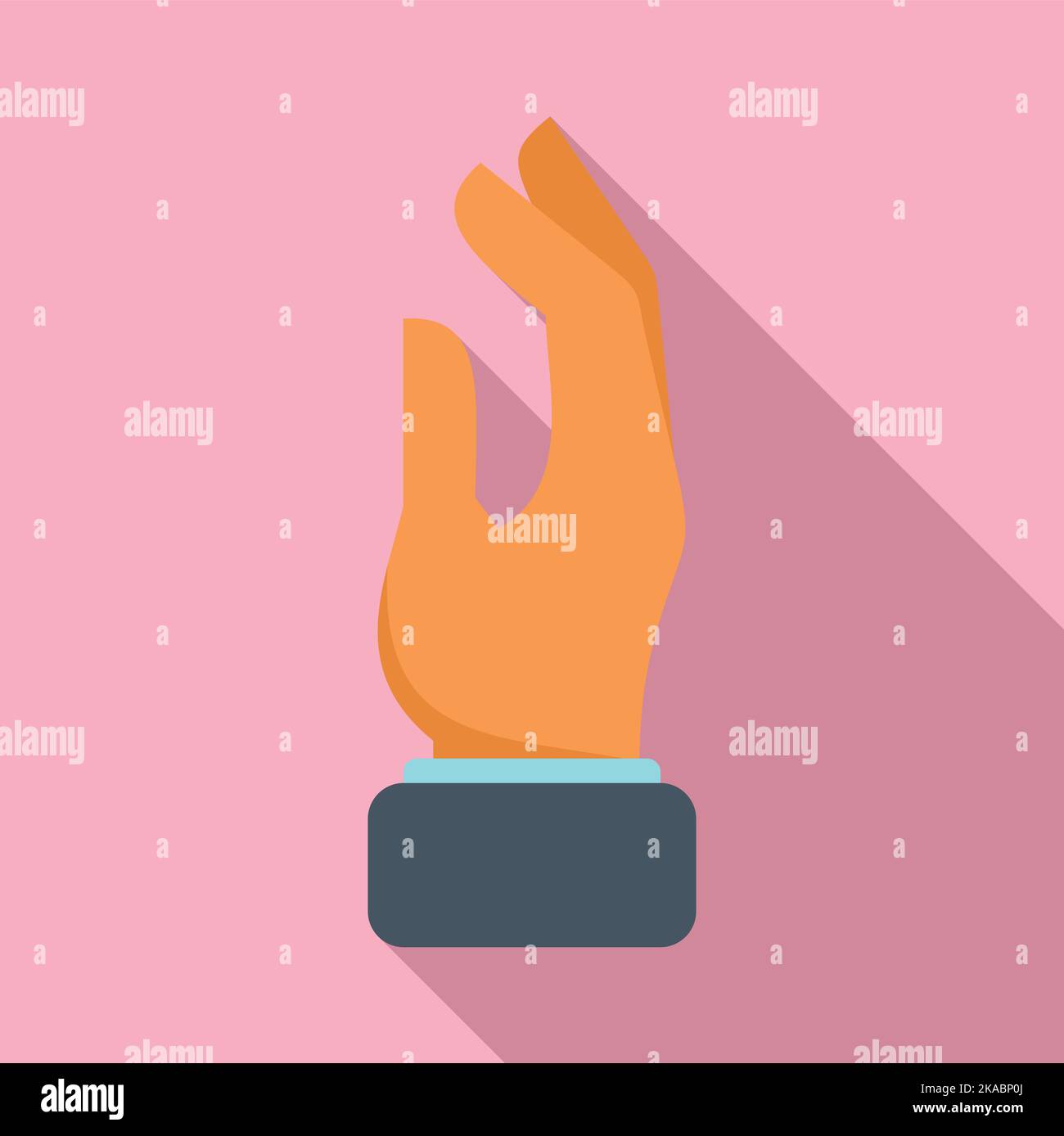 Take hand icon flat vector. Arm pose. Touch signal Stock Vector Image ...