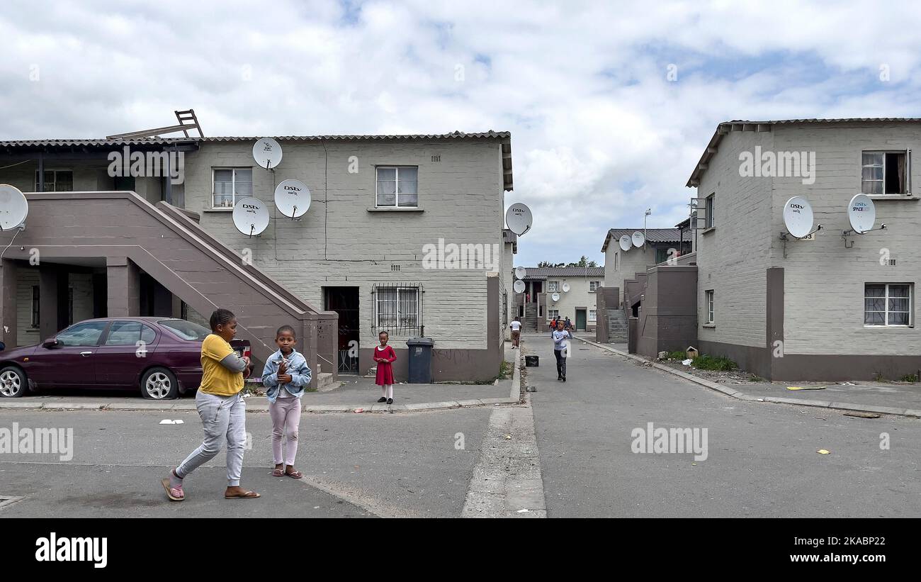 On the streets of Langa Township in Cape Town, South Africa Stock Photo ...