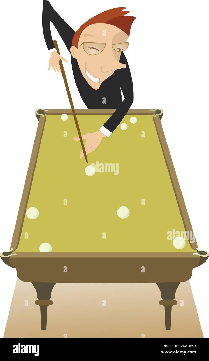 Playing billiards Stock Vector Images - Alamy