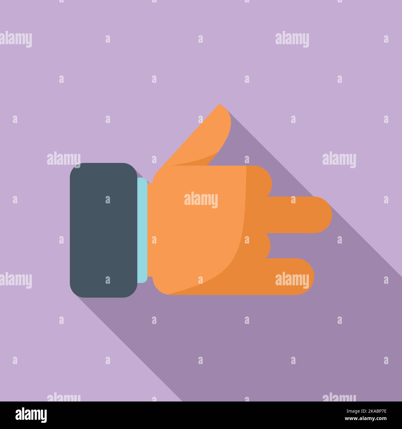 Right hand palm open signal Stock Vector Images - Alamy