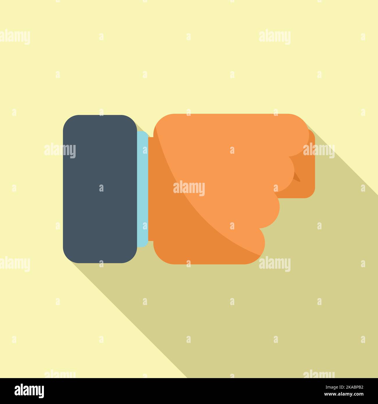 Right hand palm open signal Stock Vector Images - Alamy