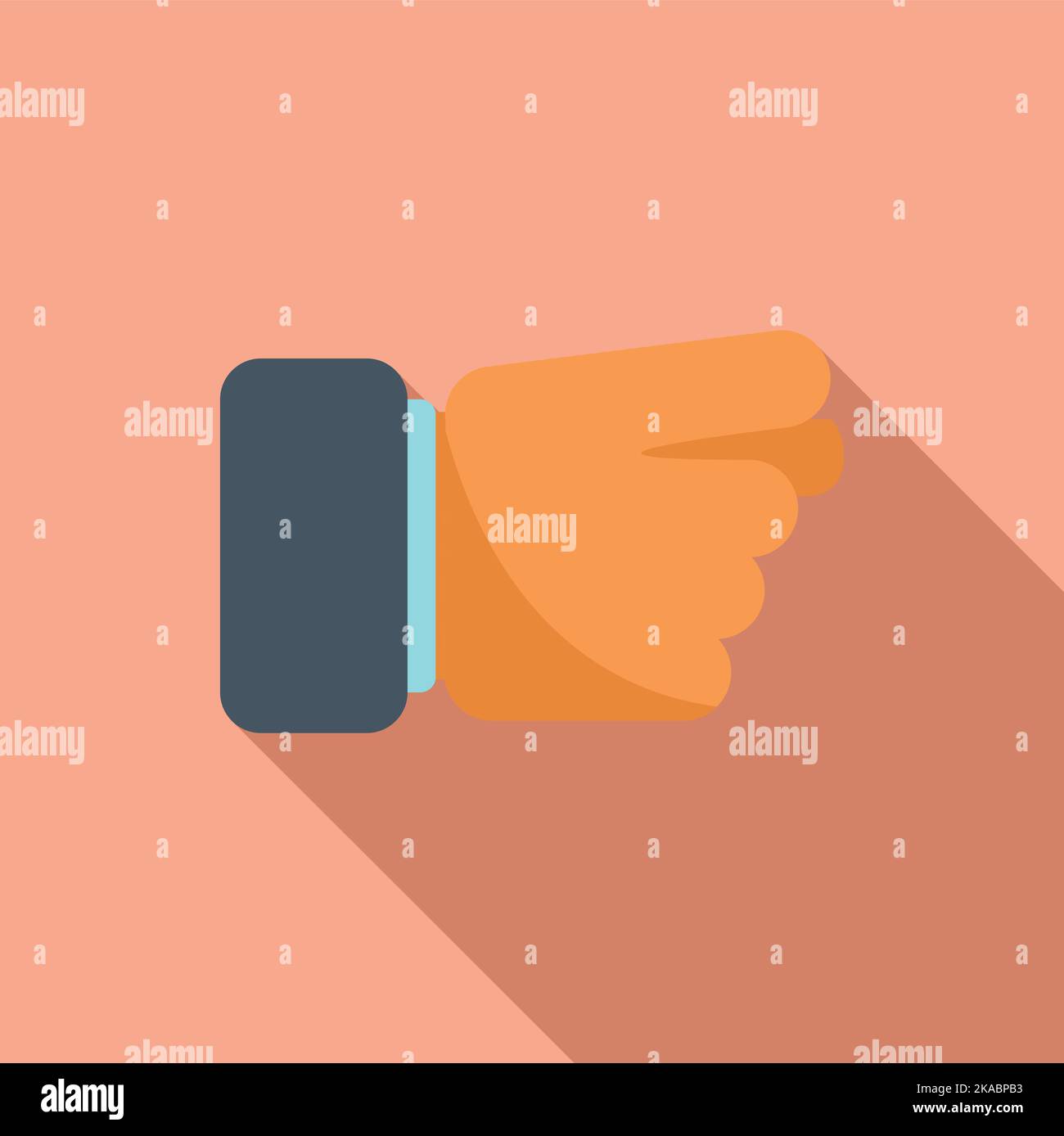 Joke gesture icon flat vector. Arm pose. Up point Stock Vector Image ...