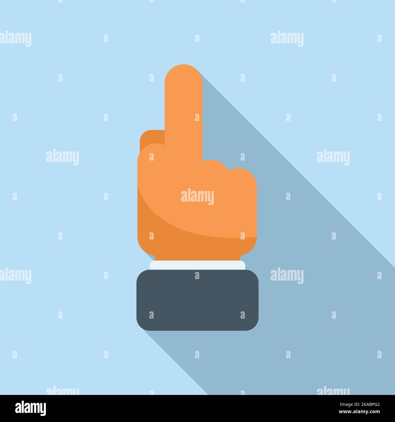 Show finger icon flat vector. Arm pose. Human grip Stock Vector Image ...