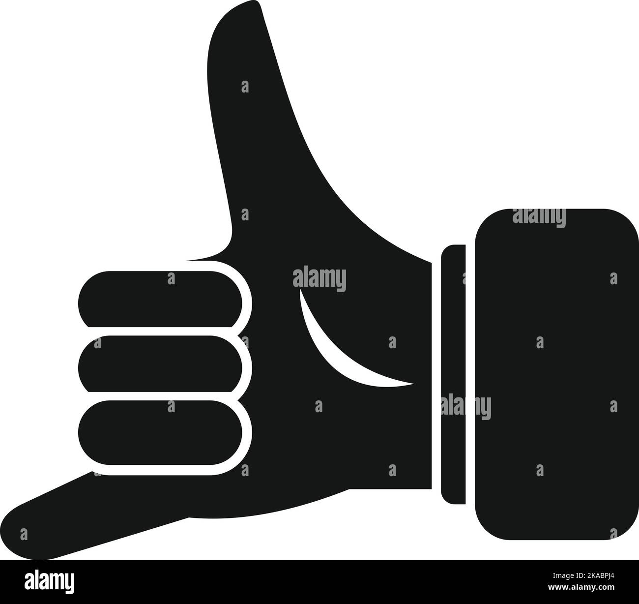 Hand gesture icon simple vector. Finger hold. Arm pose Stock Vector ...