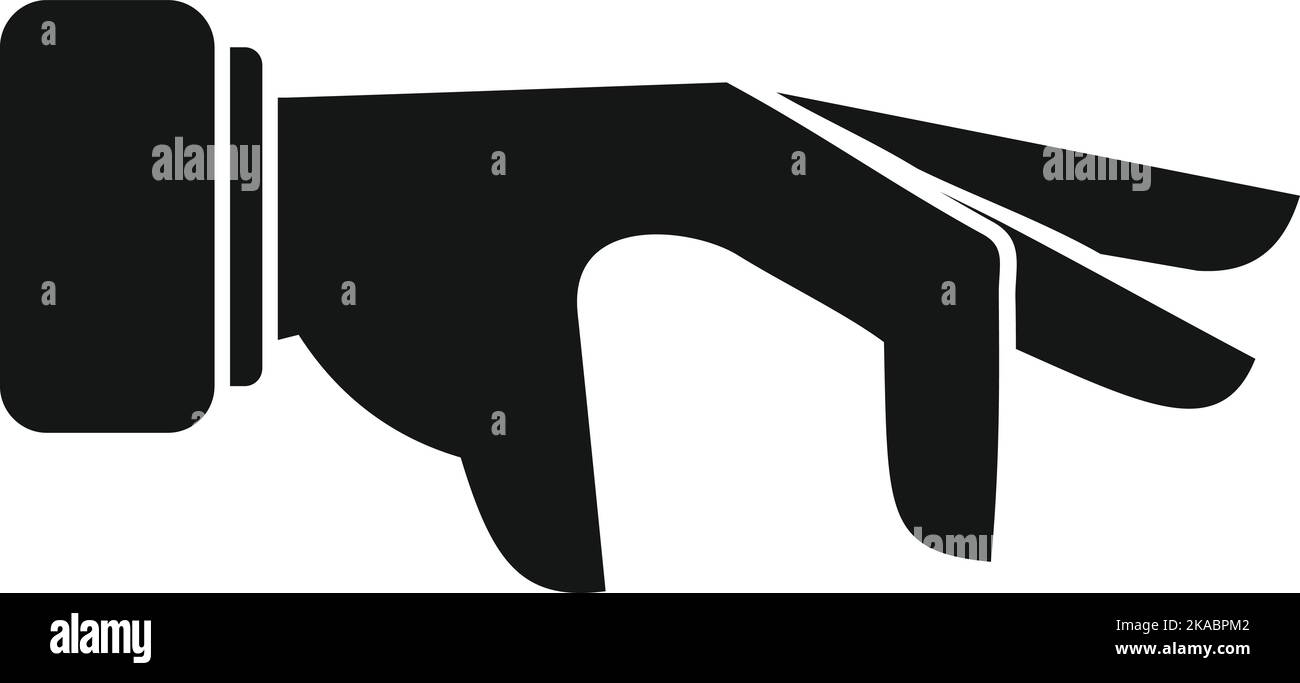 Small gesture icon simple vector. Finger hold. Palm arm Stock Vector ...