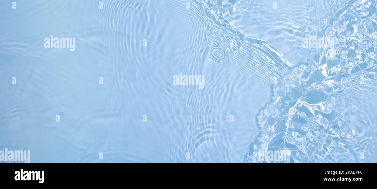transparent blue clear calm water surface wave texture Stock Photo - Alamy