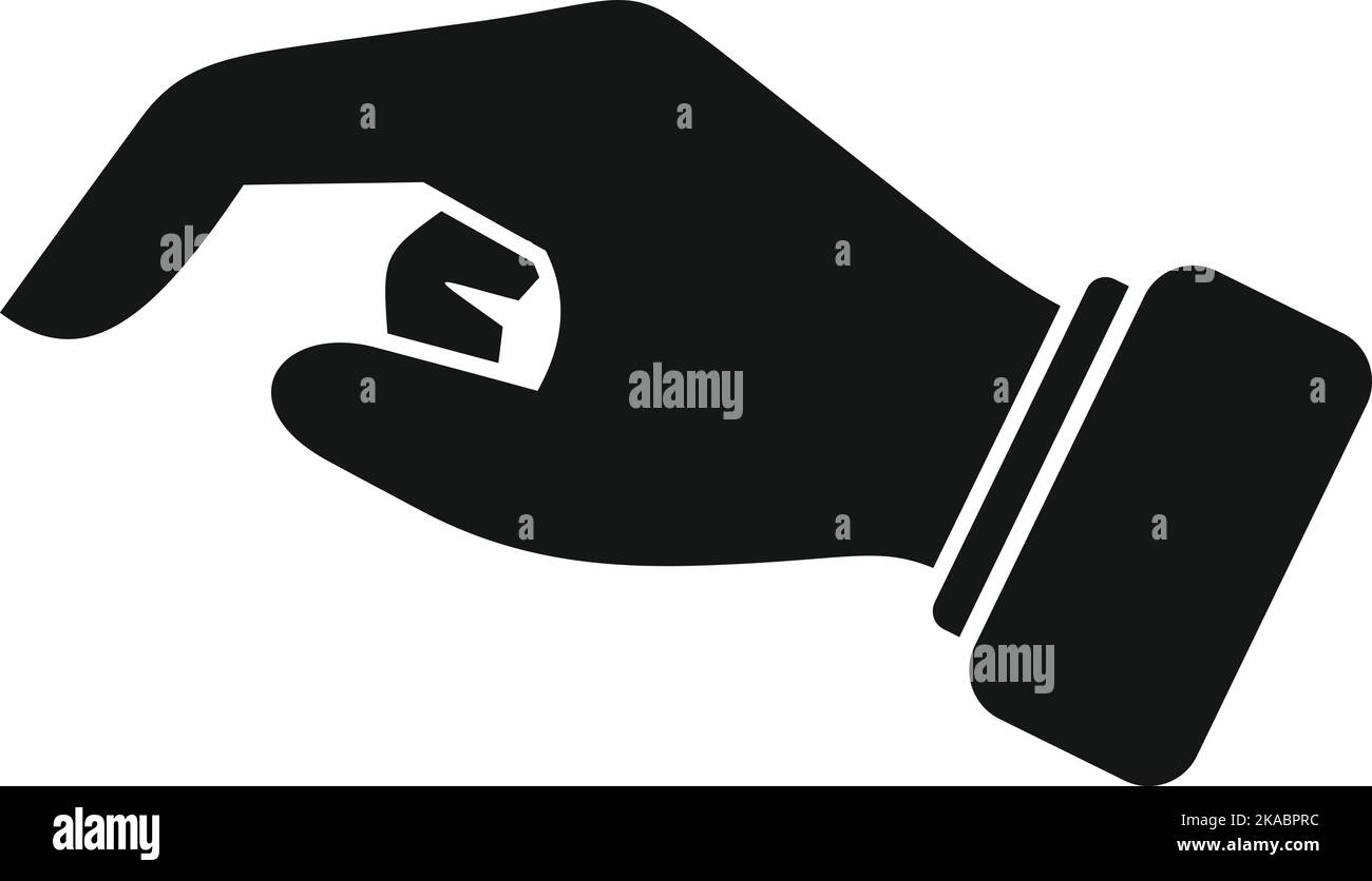 Give gesture icon simple vector. Finger hold. Up point Stock Vector ...