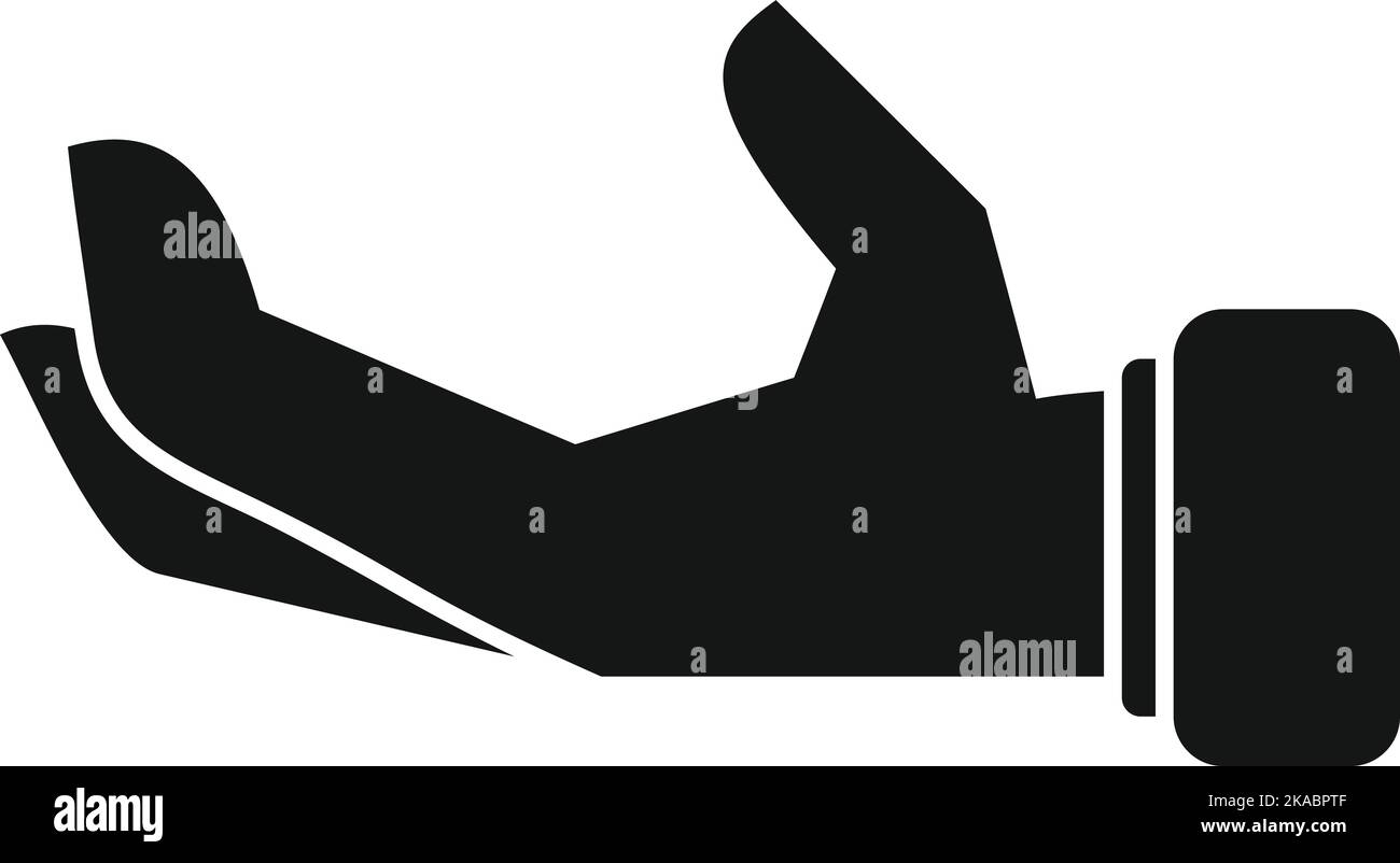 Hand gesture icon simple vector. Finger hold. Palm pose Stock Vector ...