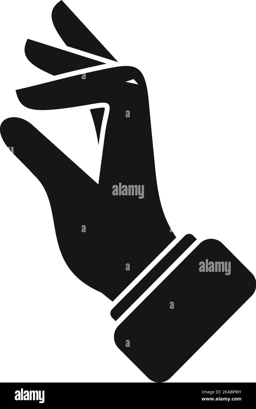 Pistol sign icon simple vector. Finger hold. Hand gesture Stock Vector ...