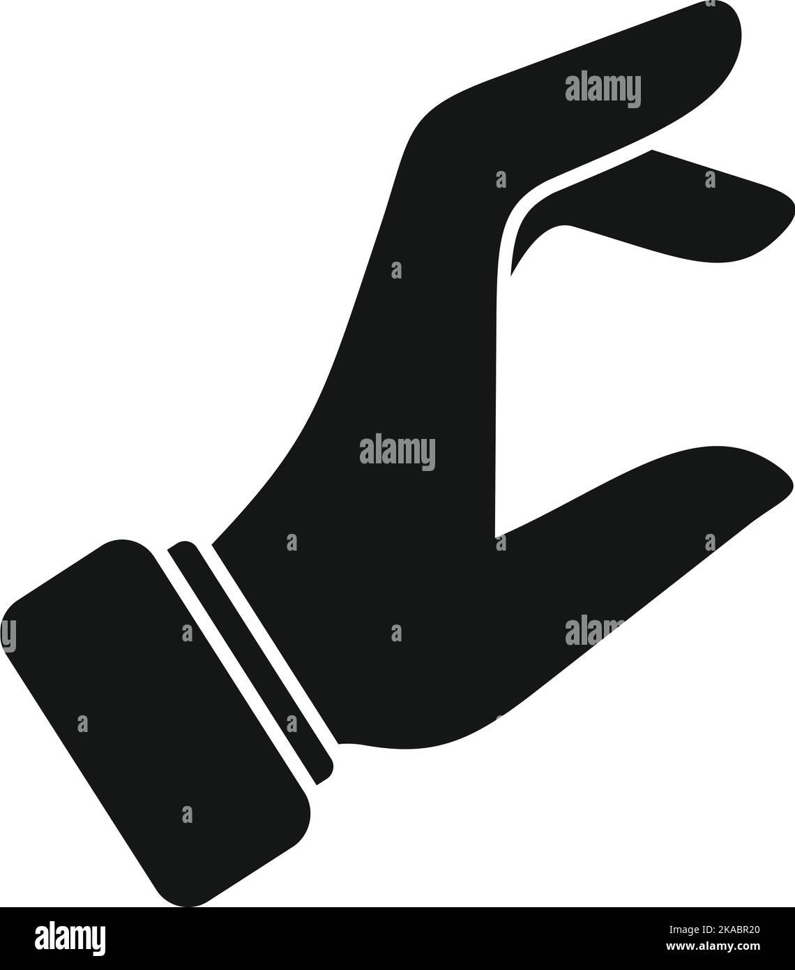 Small hand icon simple vector. Finger hold. Point fist Stock Vector ...