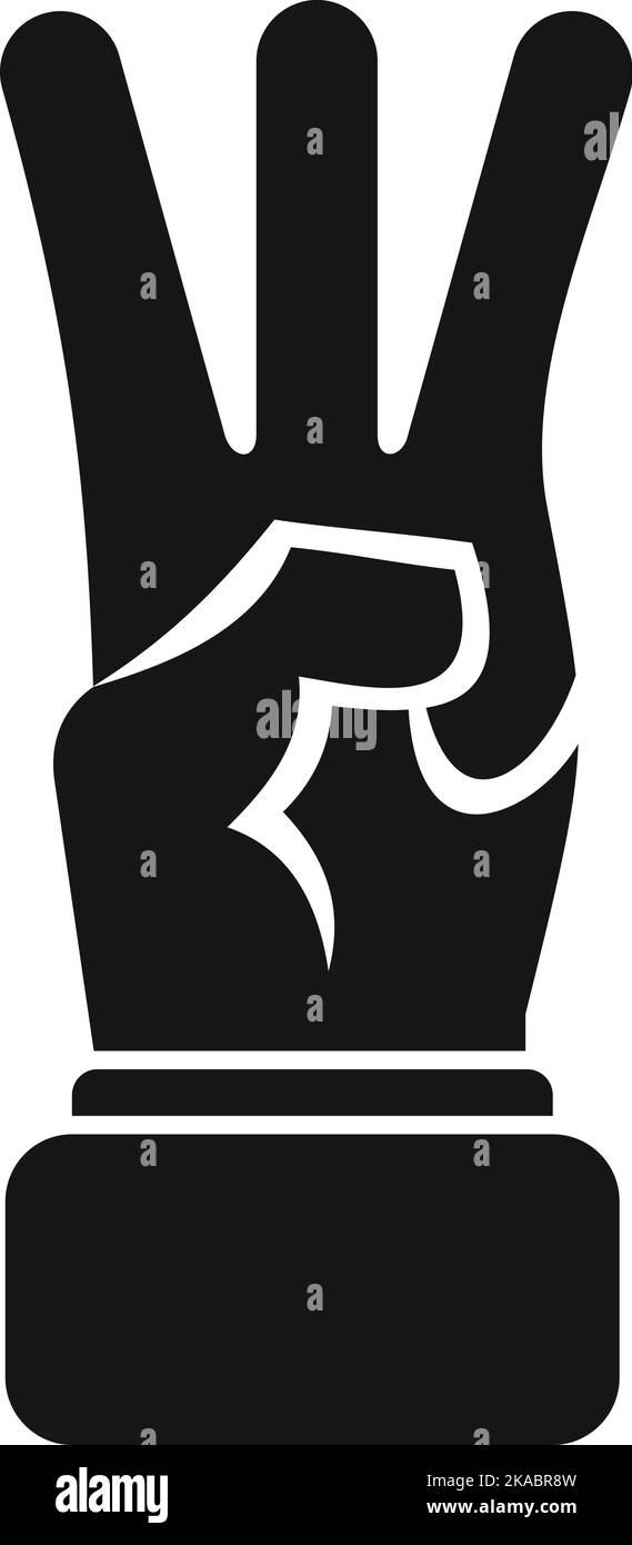 Rock hand icon simple vector. Pose sign. Touch up Stock Vector Image ...