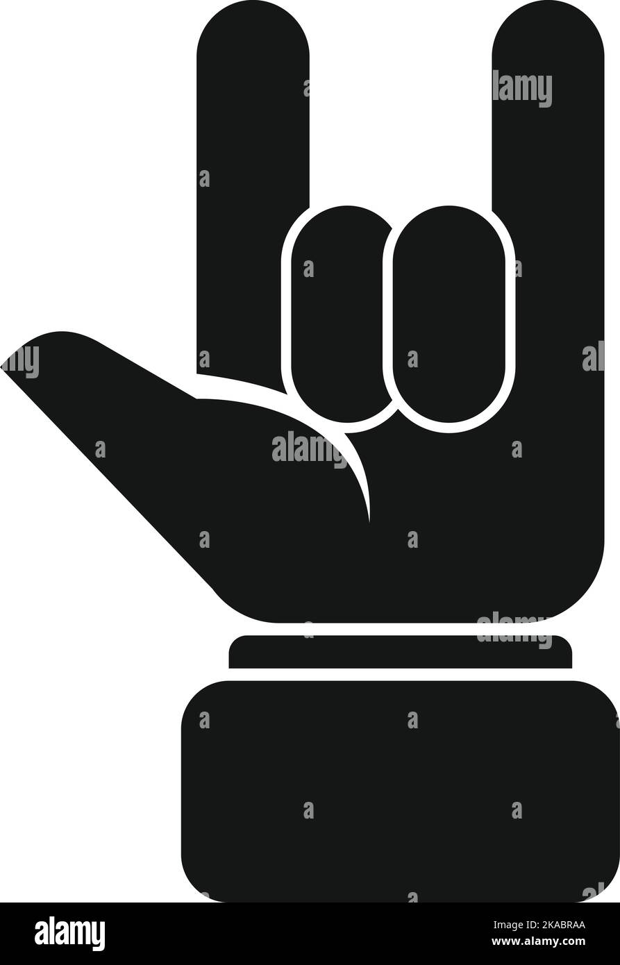 Stop palm icon simple vector. Finger hold. Pinch point Stock Vector ...