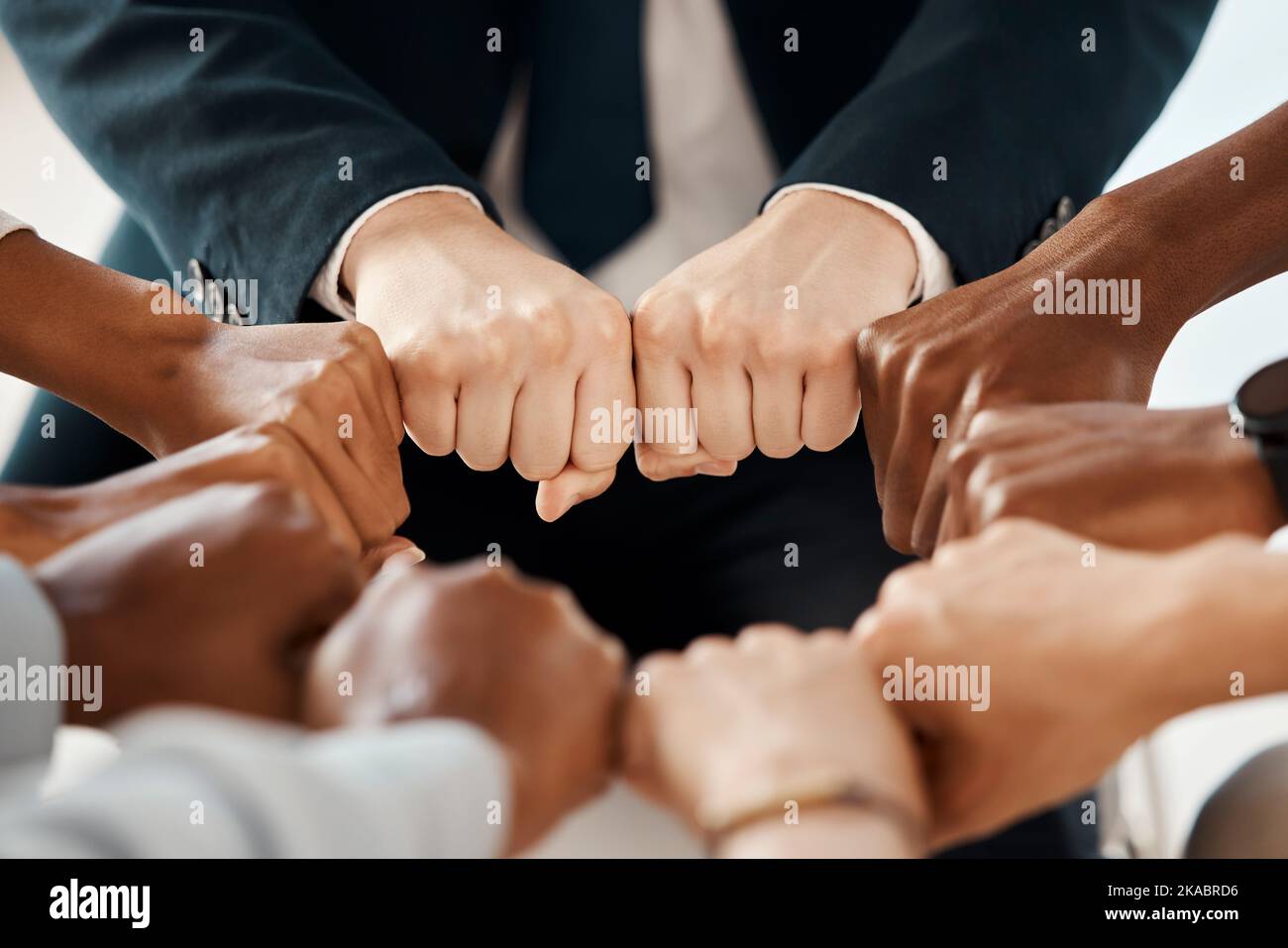 Fist, diversity and solidarity, support and collaboration, team trust ...