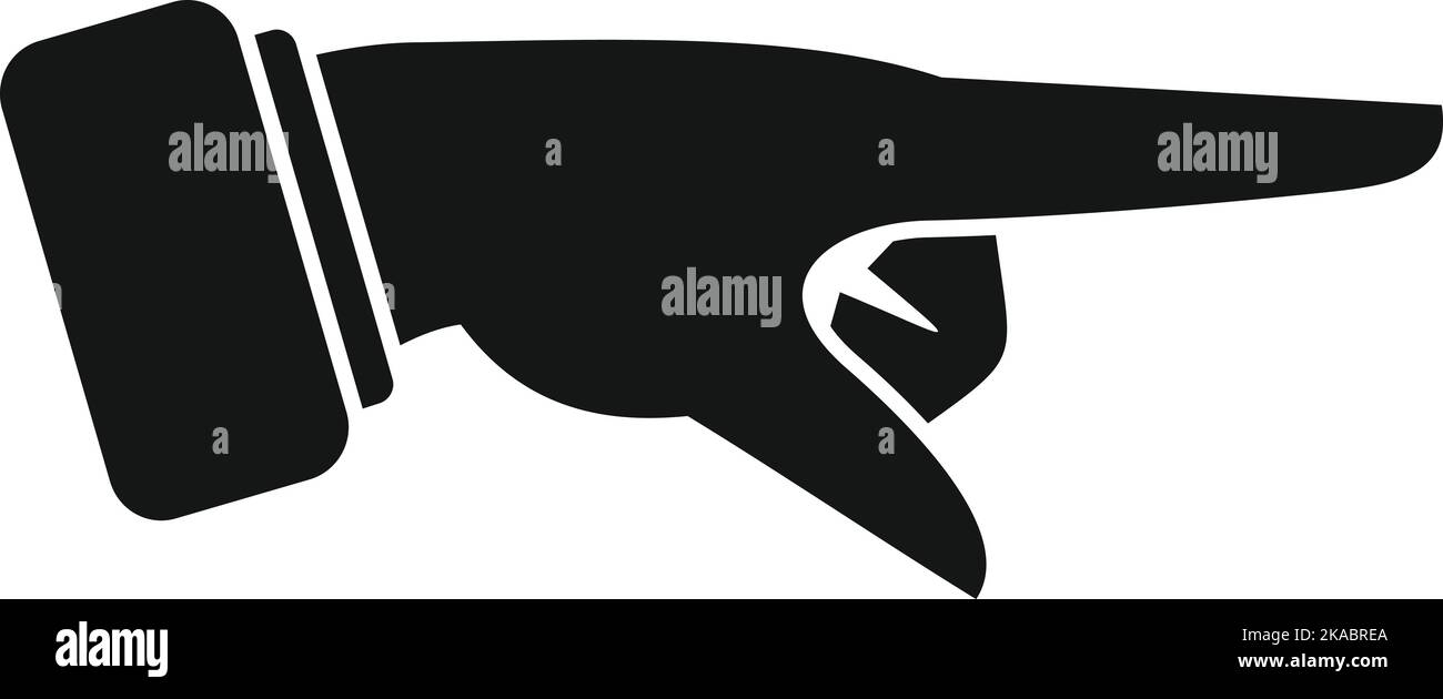 Sign pose icon simple vector. Human thumb. Pinch signal Stock Vector ...