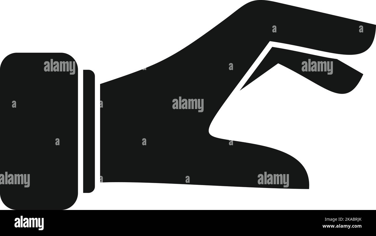 Joke gesture icon simple vector. Arm pose. Up point Stock Vector Image ...