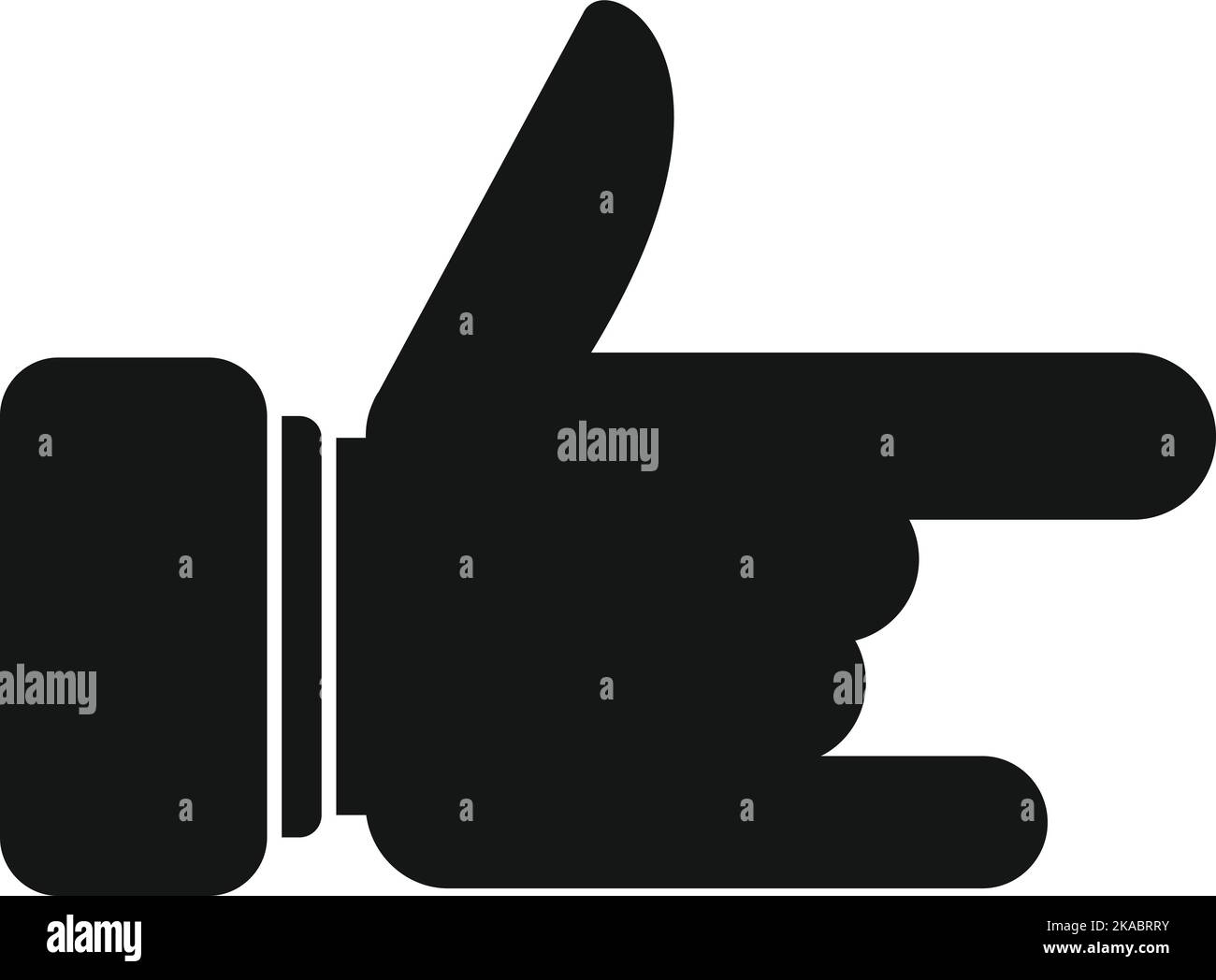 Sign palm icon simple vector. Arm pose. Wrist fist Stock Vector Image ...