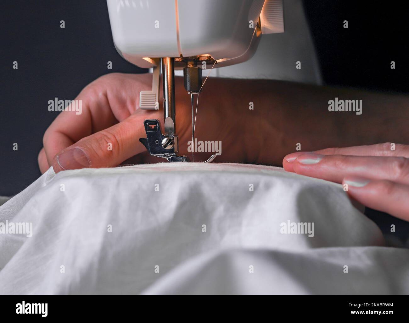 Work sewing machine side view hi-res stock photography and images - Alamy