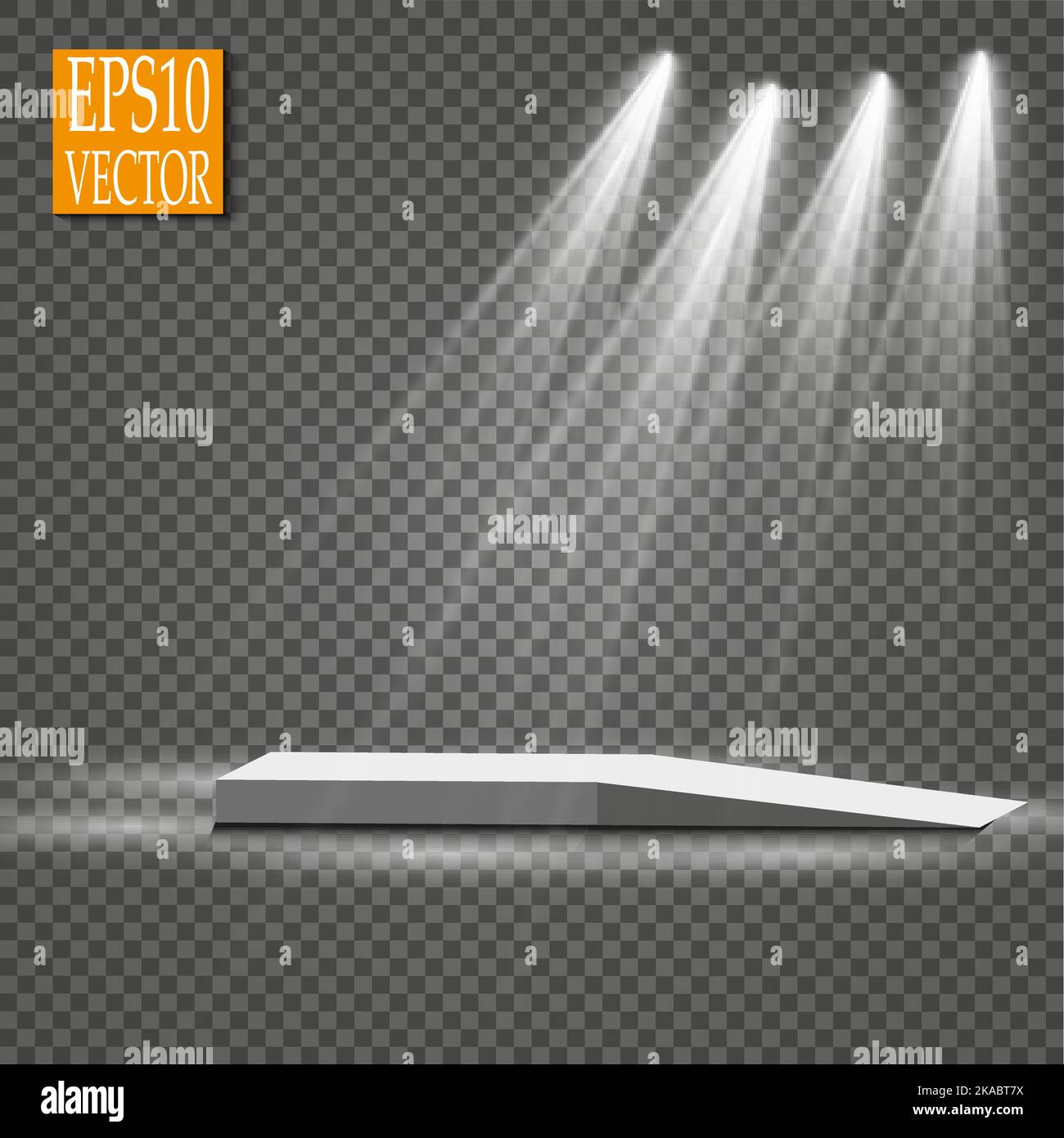 Vector Spotlights. Scene. Light Effects. Glow light effect Stock Vector ...