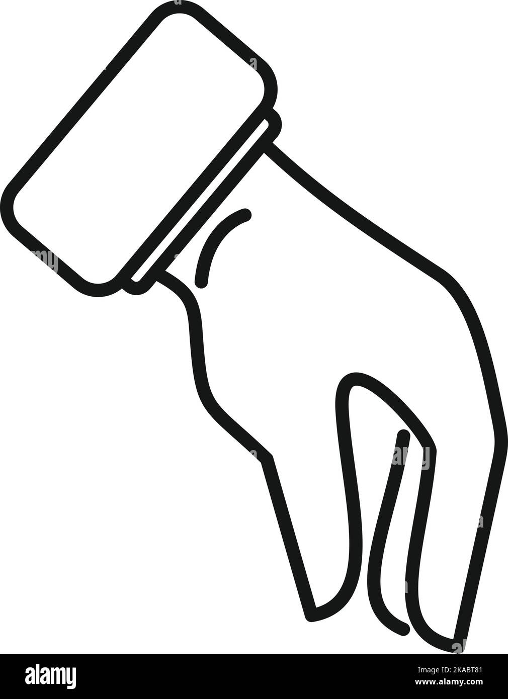 Stop sign hand pose Black and White Stock Photos & Images - Alamy