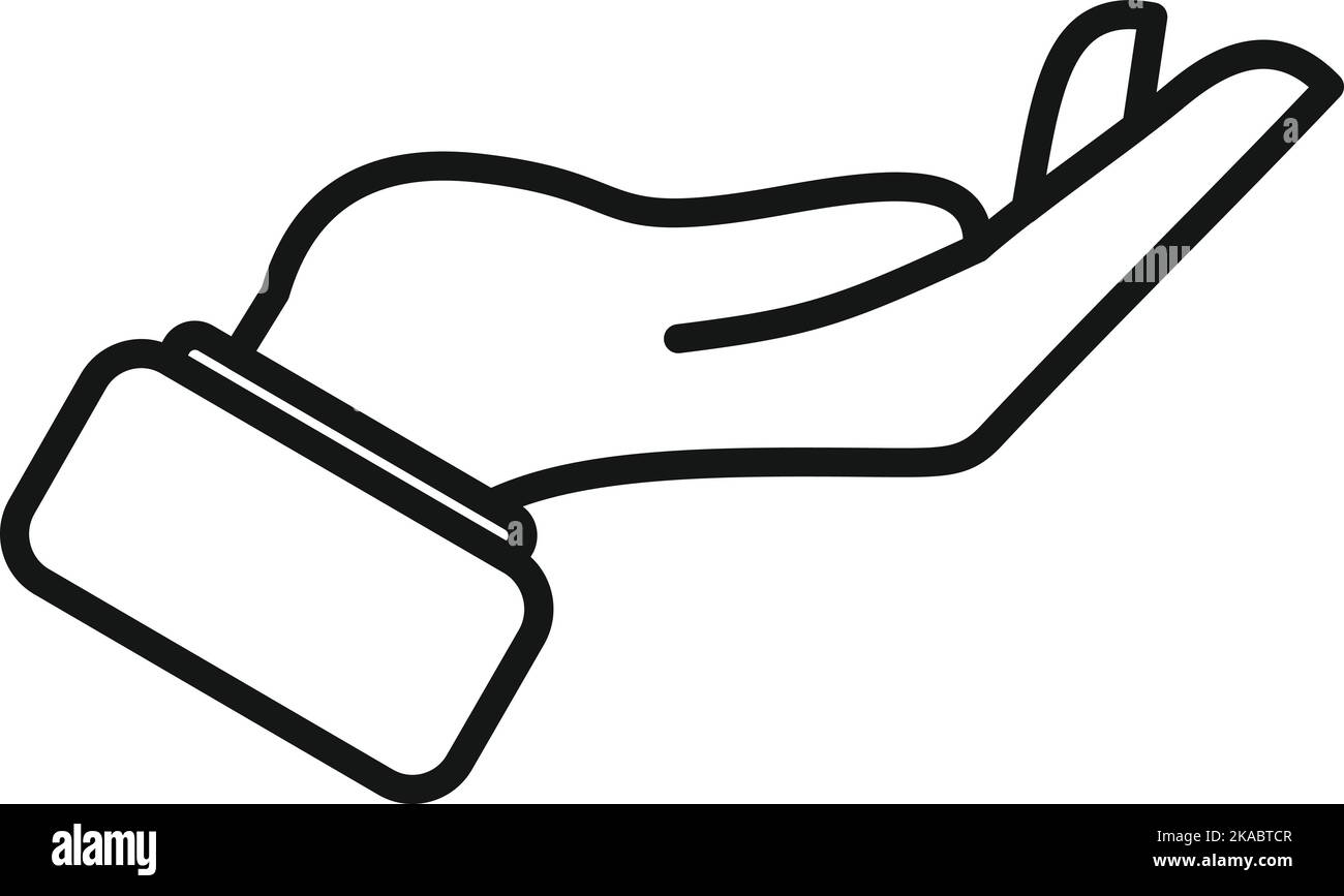 Pistol sign icon outline vector. Finger hold. Hand gesture Stock Vector ...