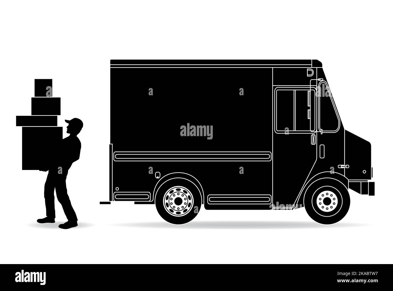 Overload truck Stock Vector Images - Alamy