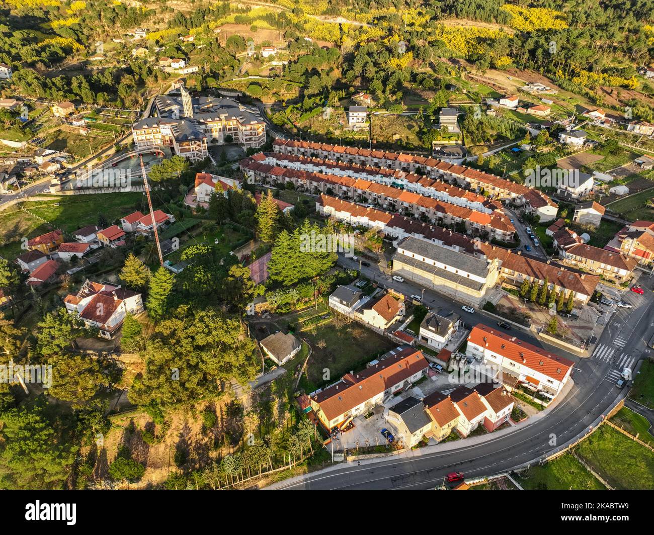 Aerial view ourense cityscape in hi-res stock photography and images ...