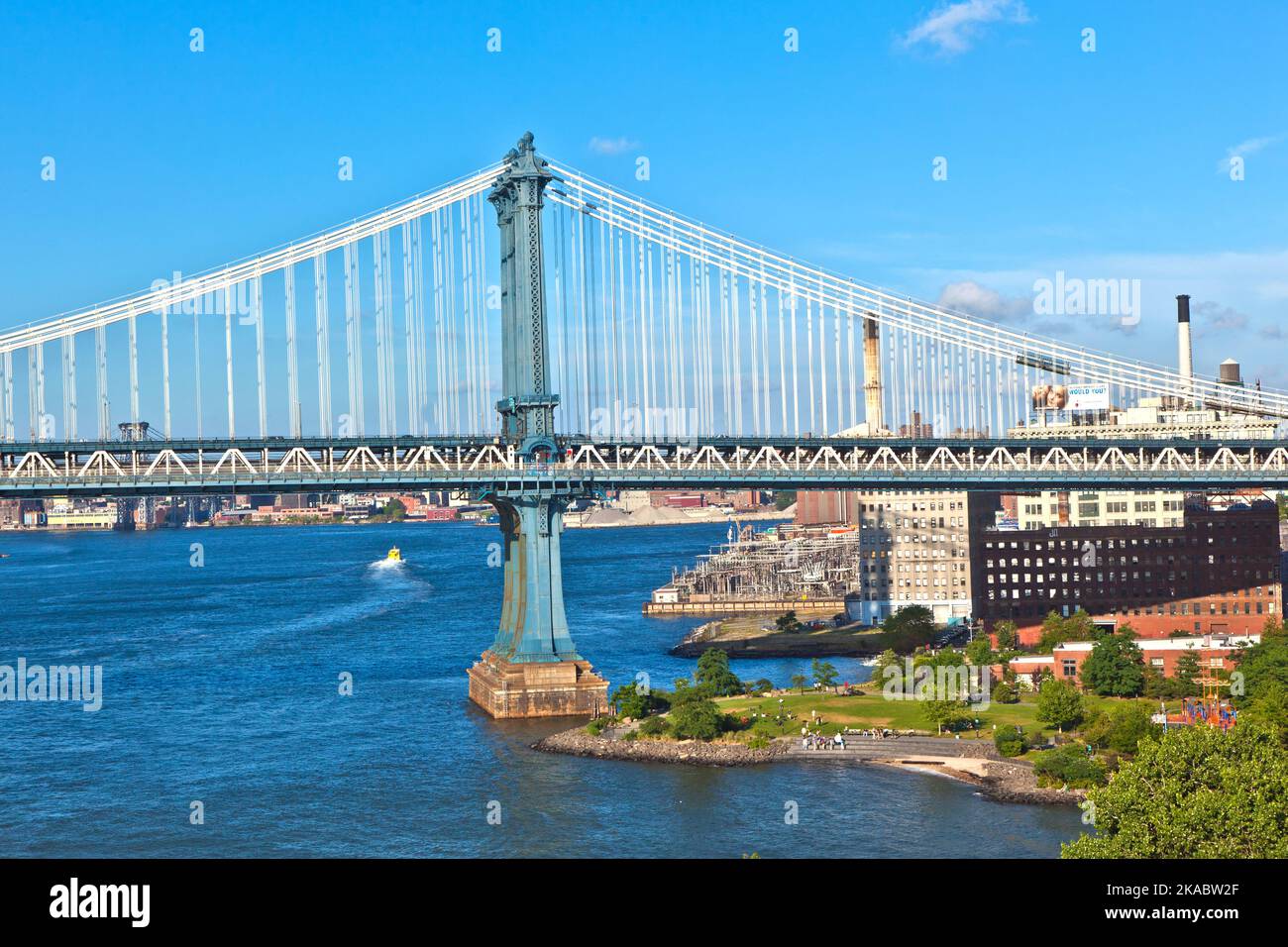 famous Brooklyn Bridge in New York Stock Photo - Alamy