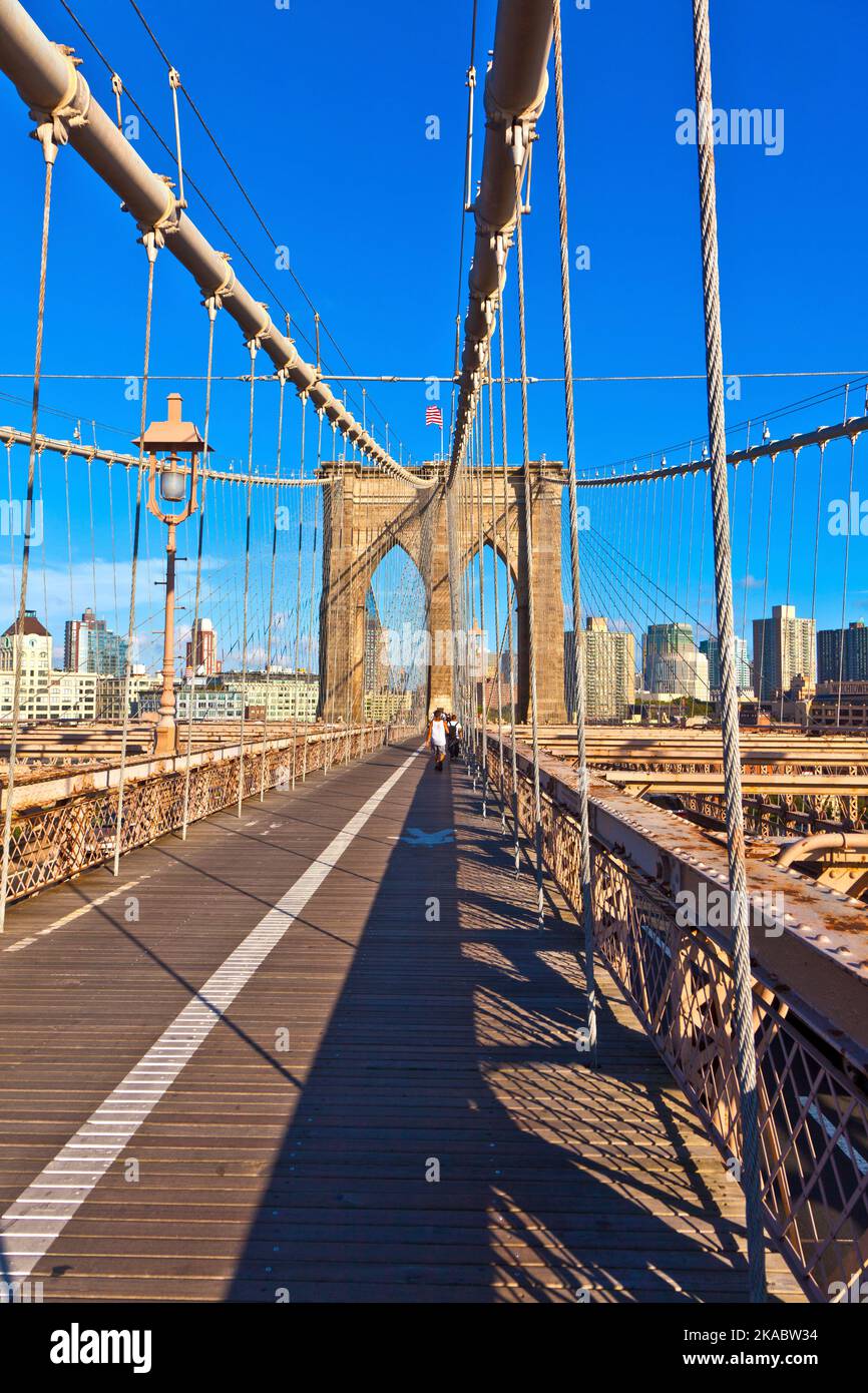famous Brooklyn Bridge in New York Stock Photo - Alamy