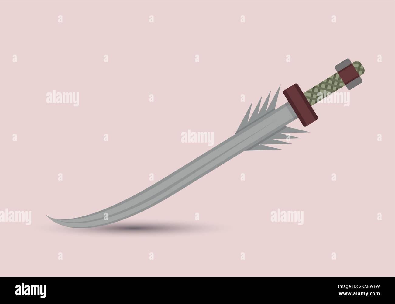 cartoon game sword, Cartoon sword for game on white background, vector ...