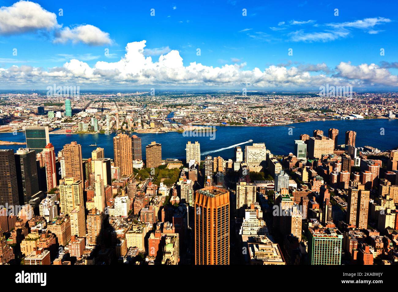 view from Empire state building to New York Stock Photo - Alamy