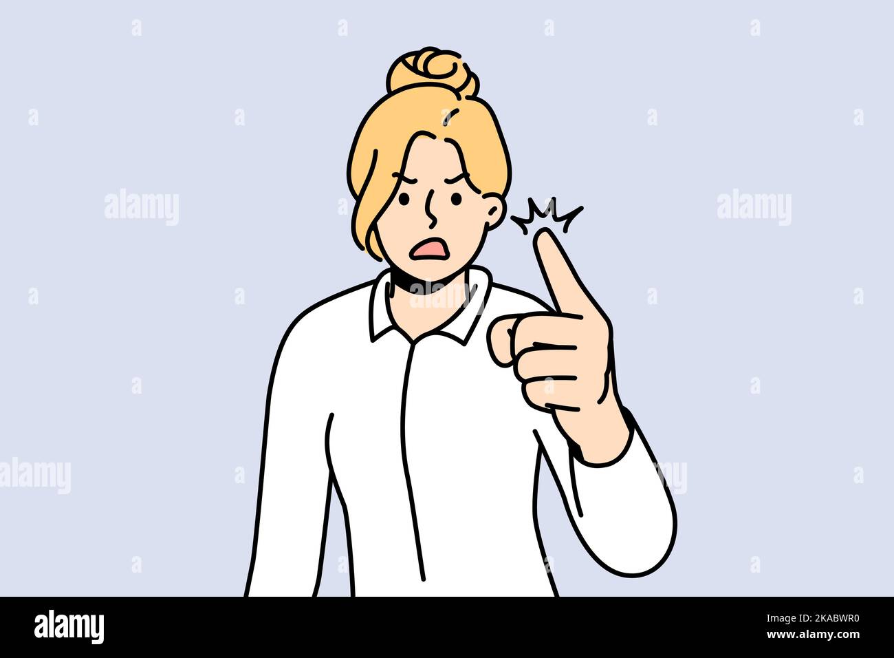 Furious businesswoman feel emotional screaming and scolding. Mad woman ...