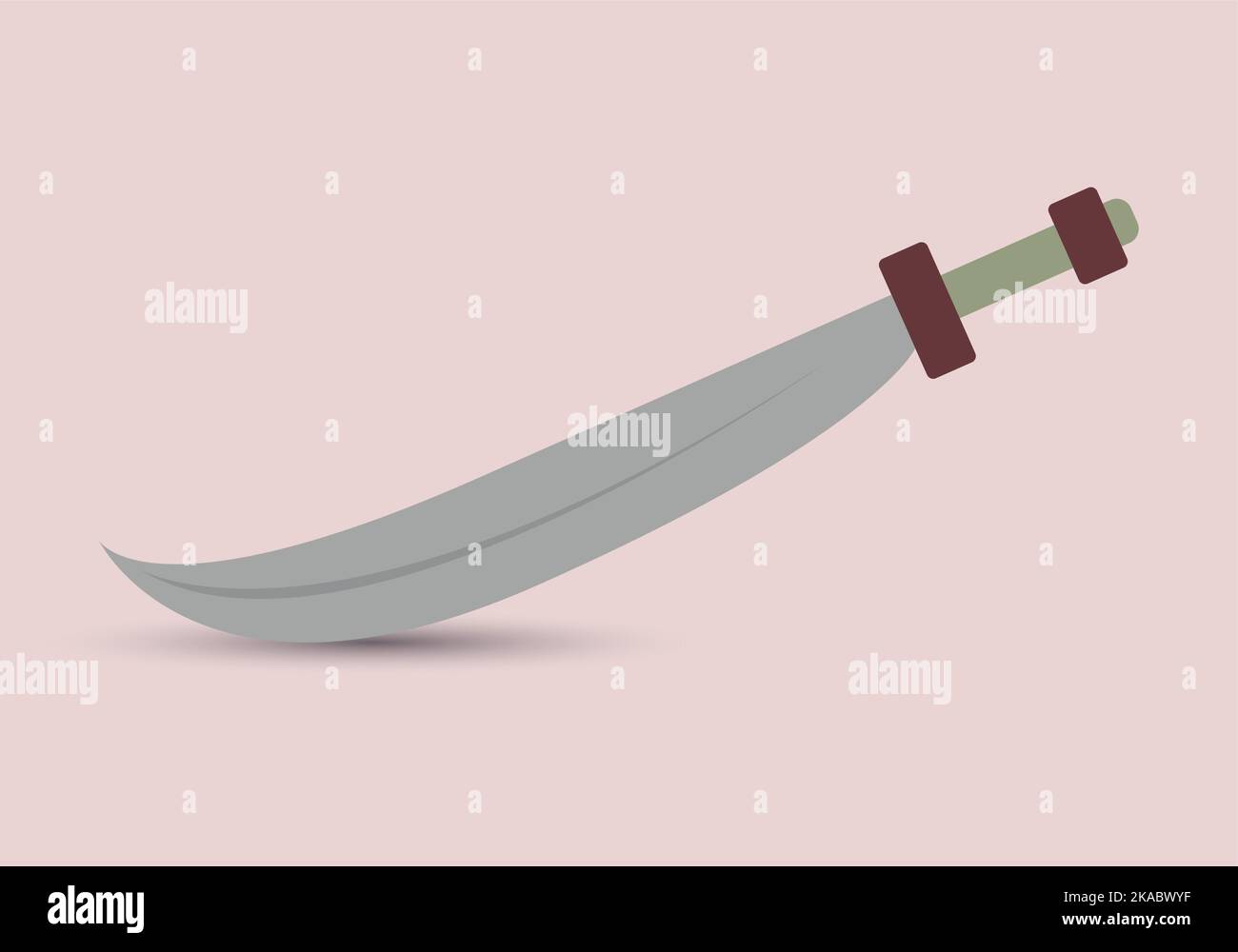 cartoon game sword, Cartoon sword for game on white background, vector ...