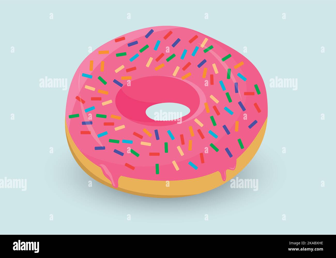 Hand drawn tasty donut vector design Stock Vector Image & Art - Alamy