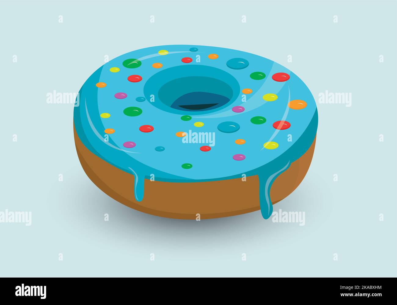 Hand drawn tasty donut vector design Stock Vector Image & Art - Alamy