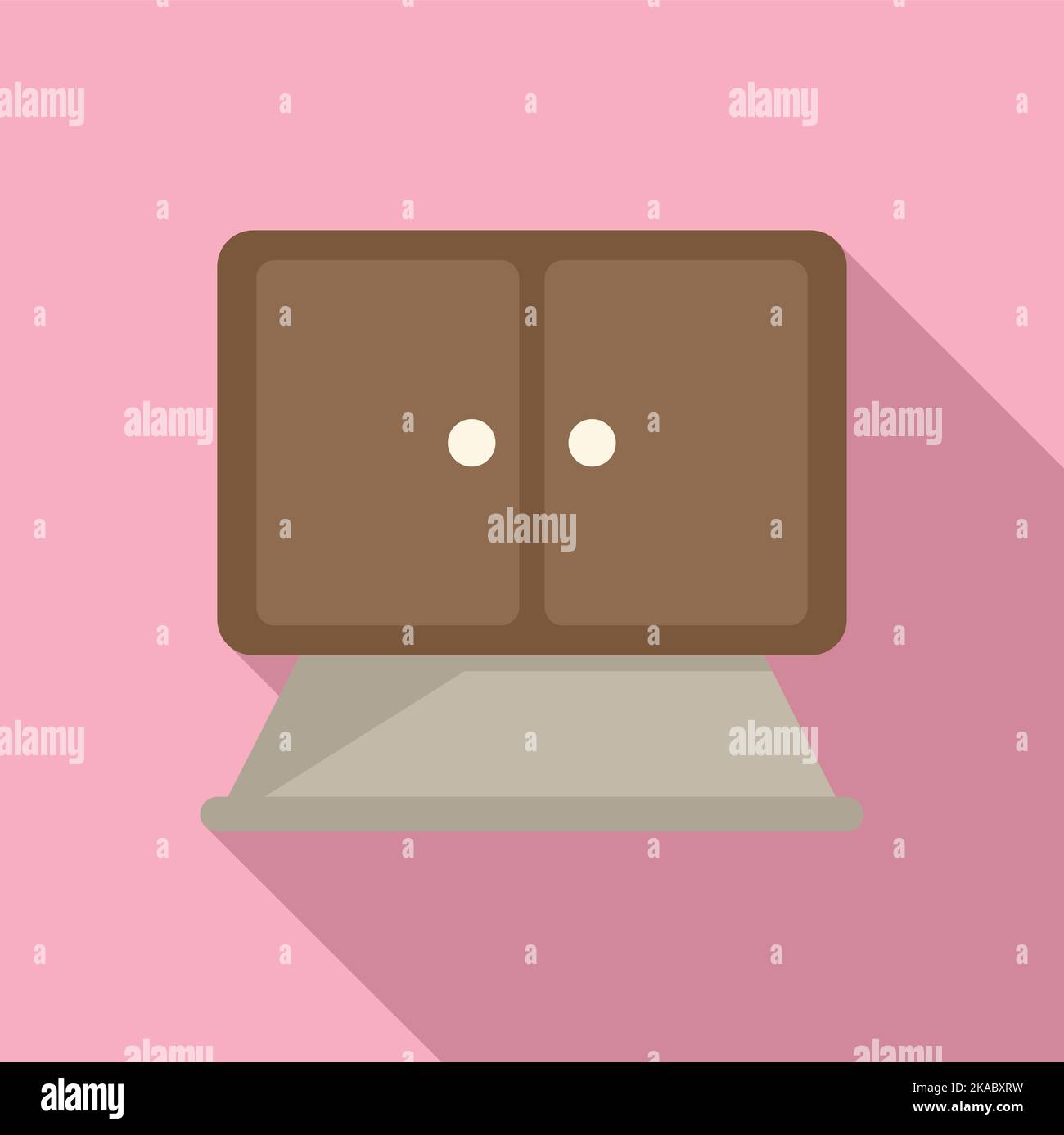 Kitchen hood icon flat vector. Interior design. Room furniture Stock ...