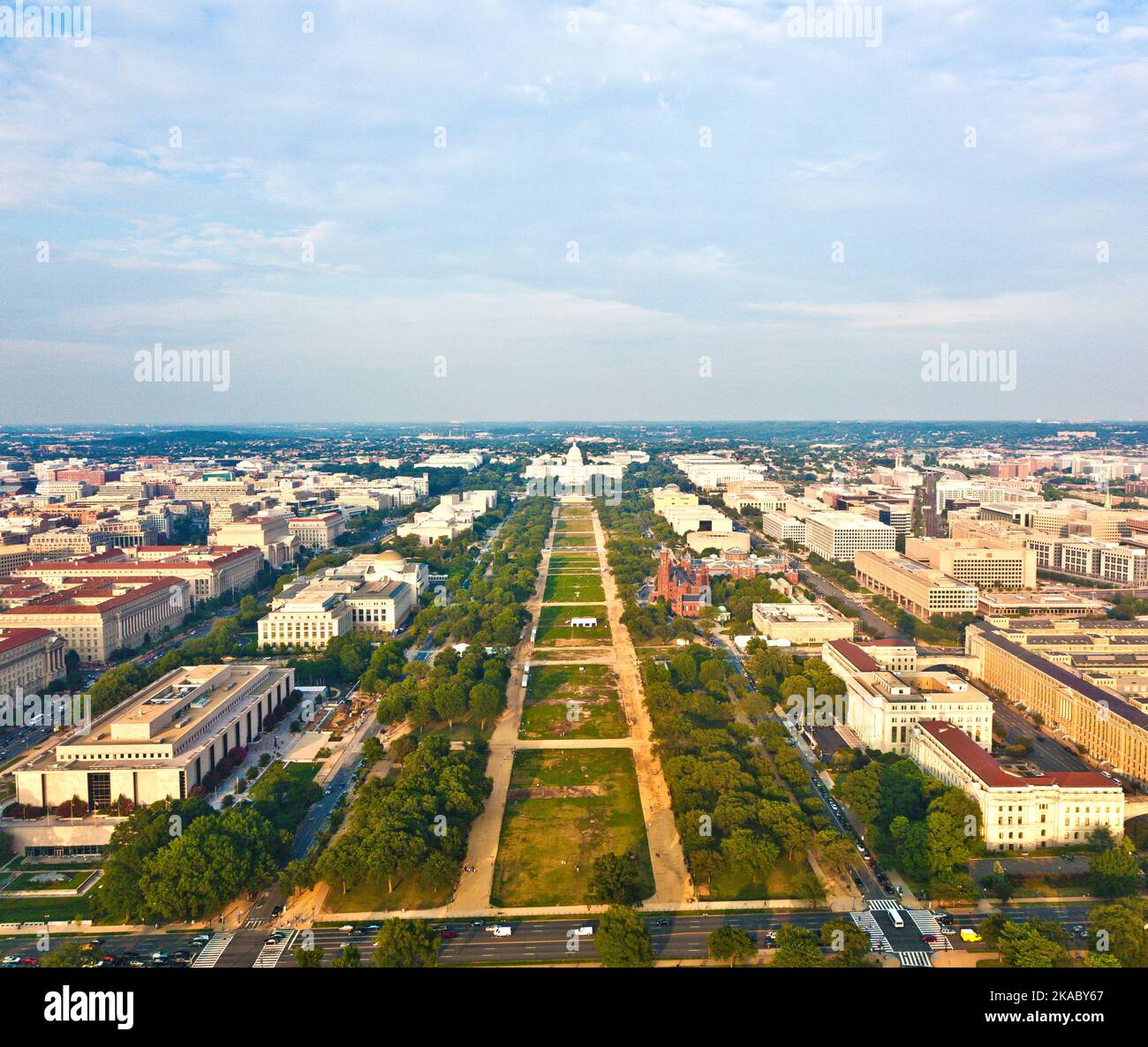 Dc capitol aerial street hi-res stock photography and images - Alamy