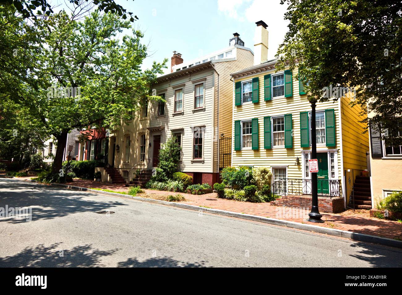historic houses in Georgetown, Washington Stock Photo - Alamy