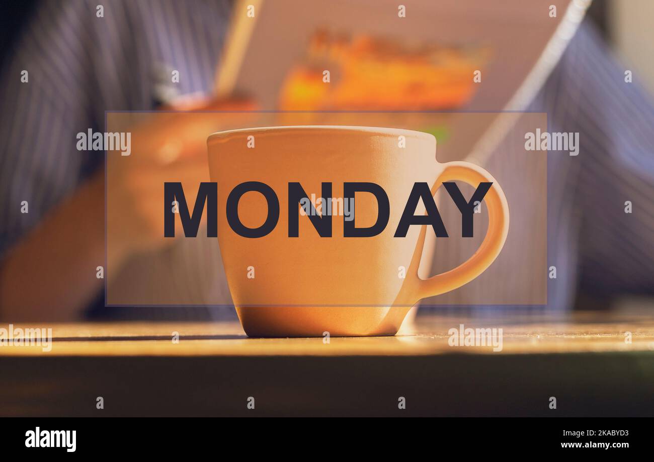 Happy monday blue summer hi-res stock photography and images - Alamy