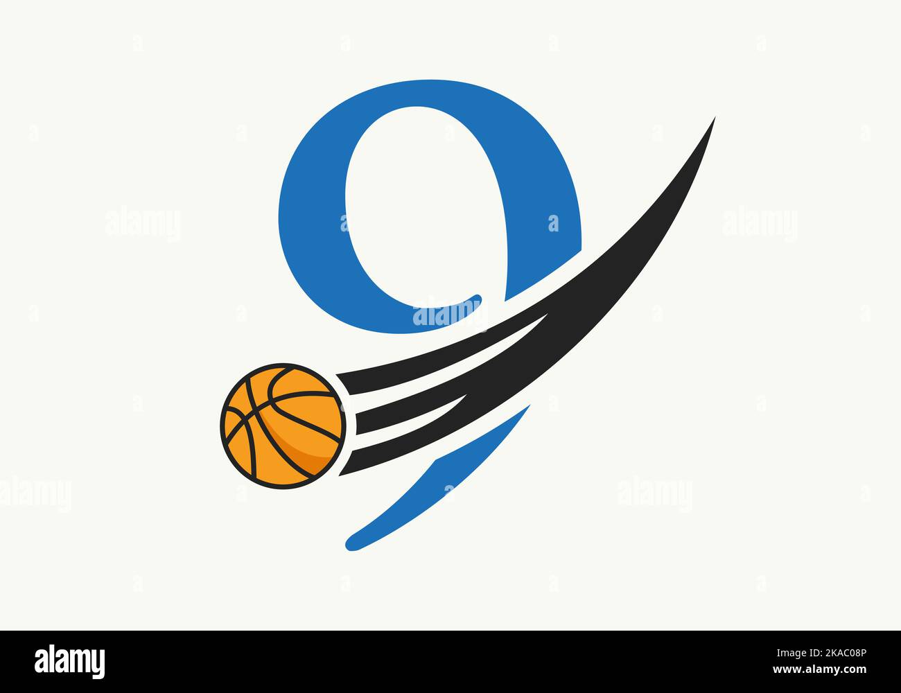 Initial Letter 9 Basketball Logo Concept With Moving Basketball Icon ...
