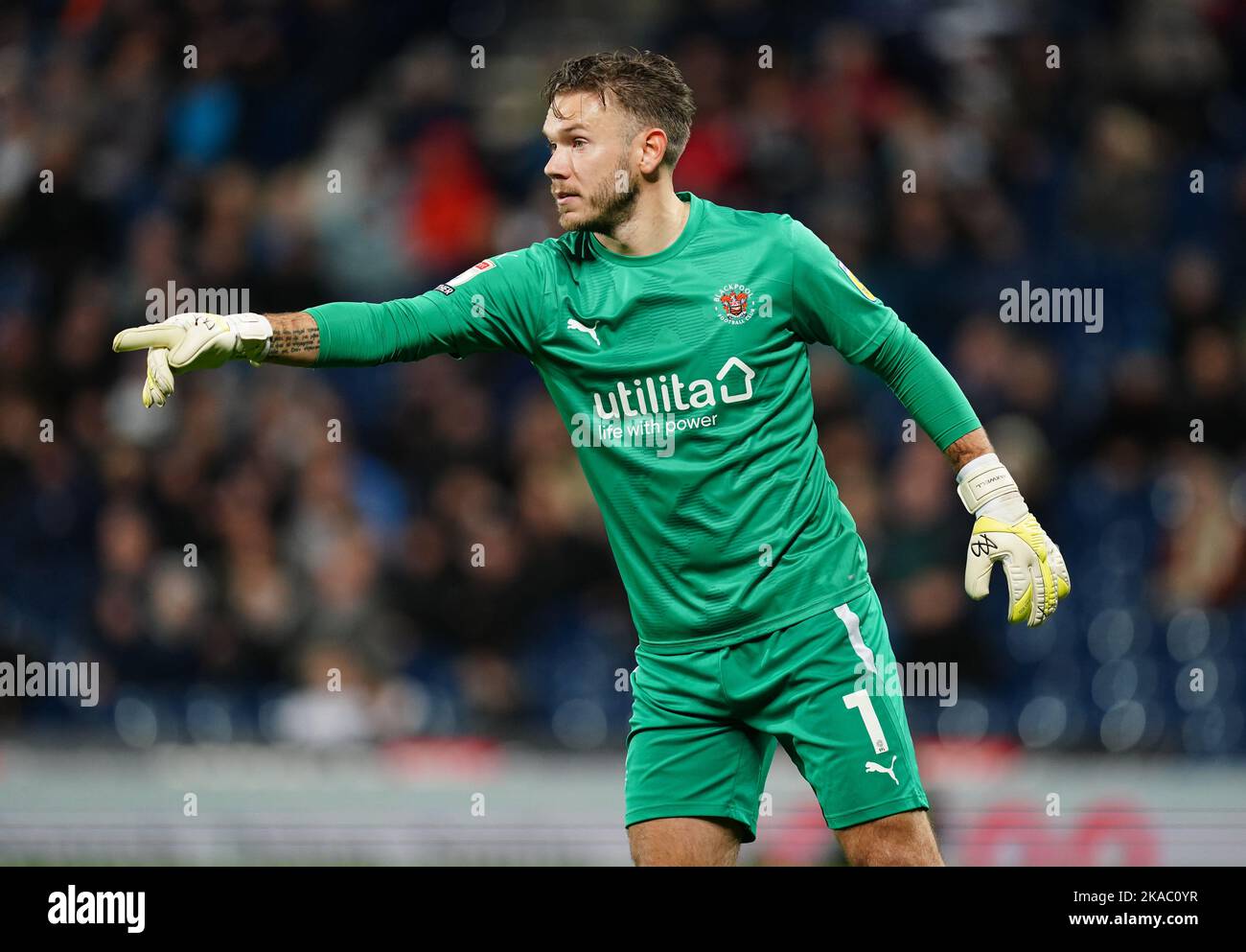 Blackpool goalkeeper Chris Maxwell during the Sky Bet Championship ...