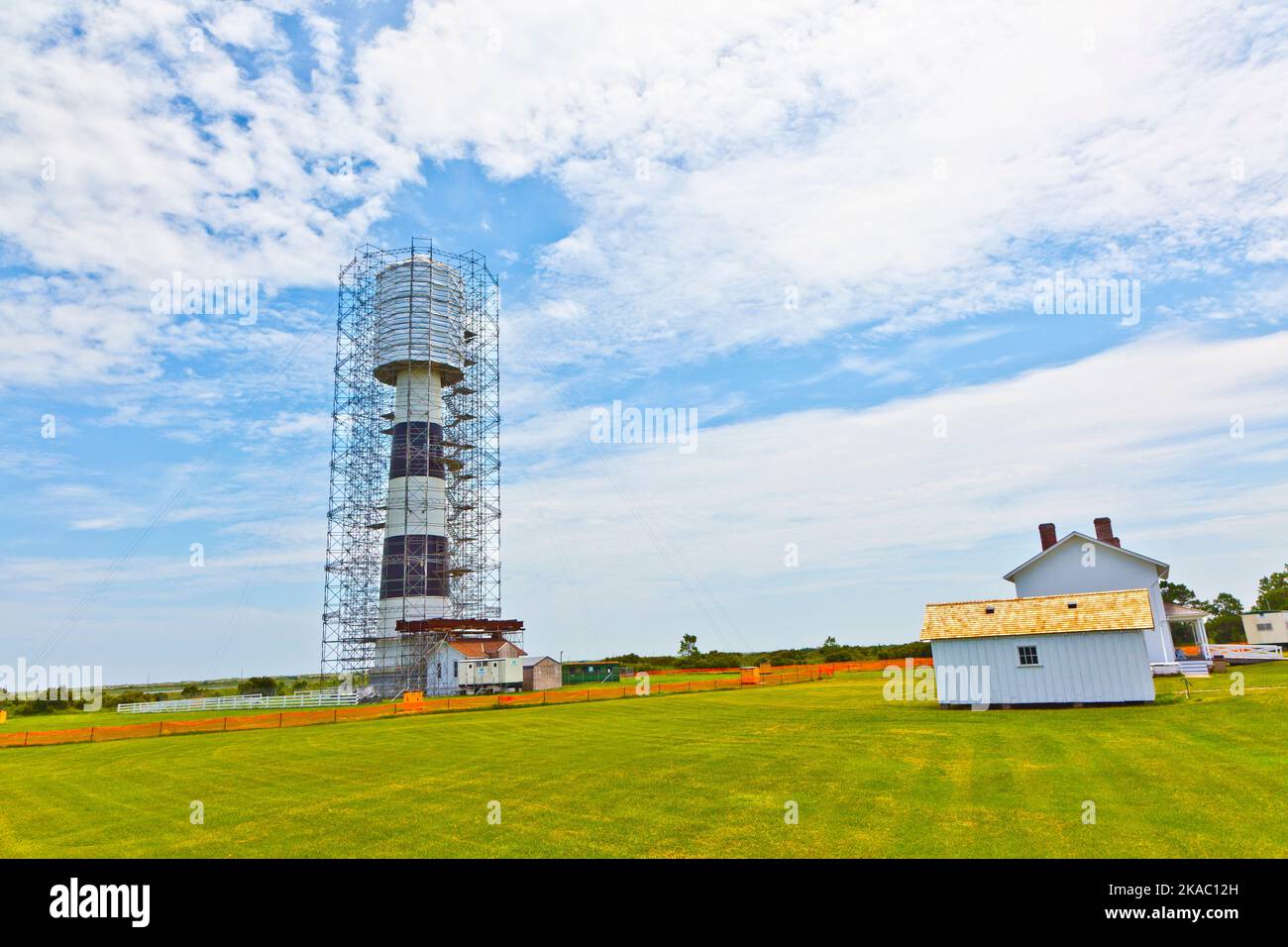 Bodie Island Lighthouse Being Renovated Stock Photo - Alamy