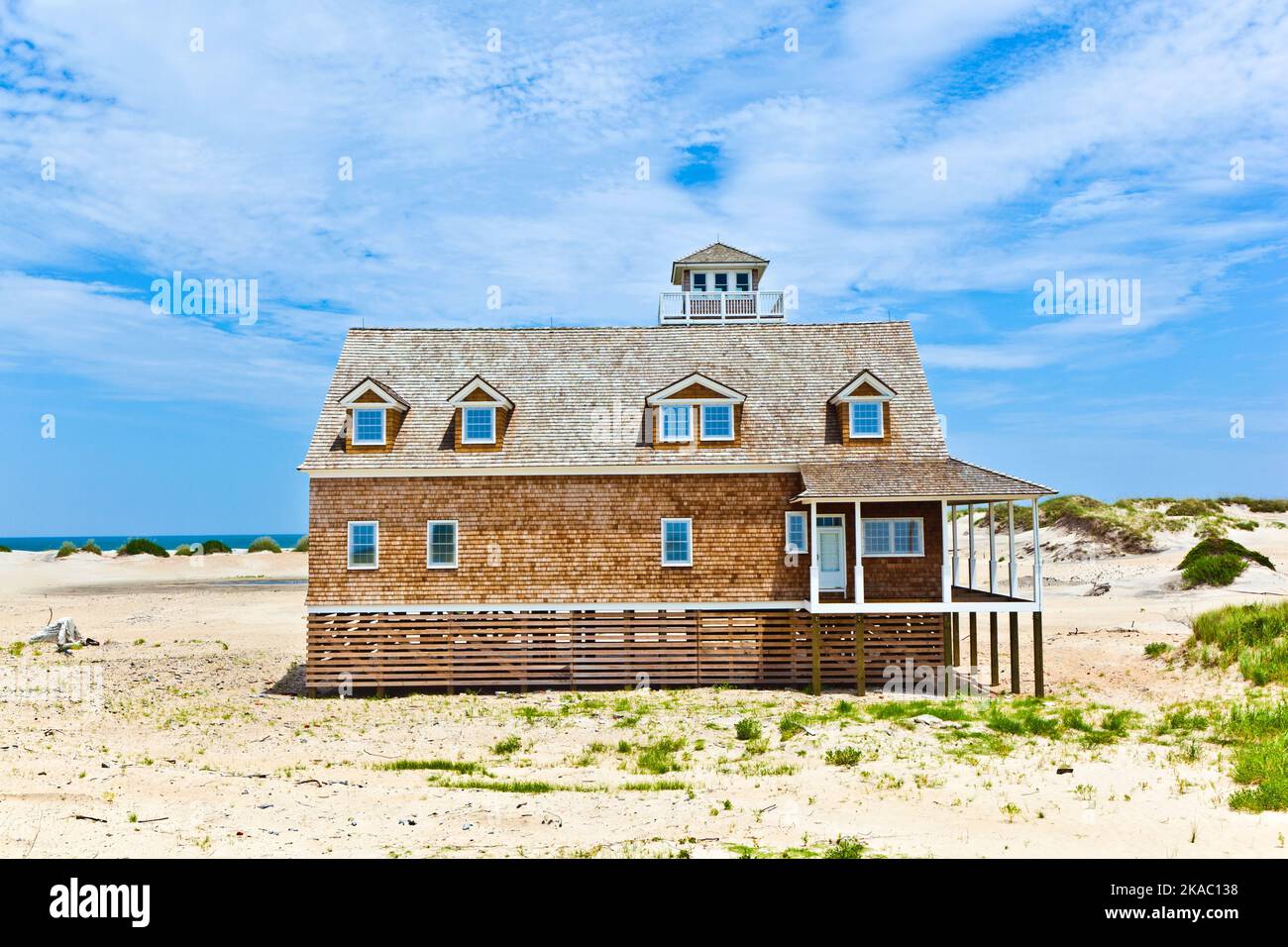 beautiful house in the dunes Stock Photo - Alamy