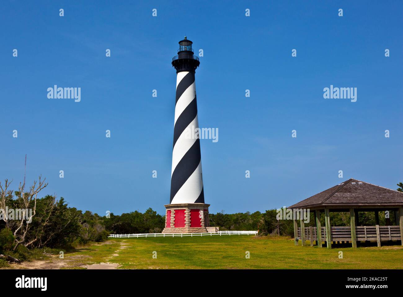 Cape Hatteras Lighthouse in Buxton on Hatteras Island on the Outer ...