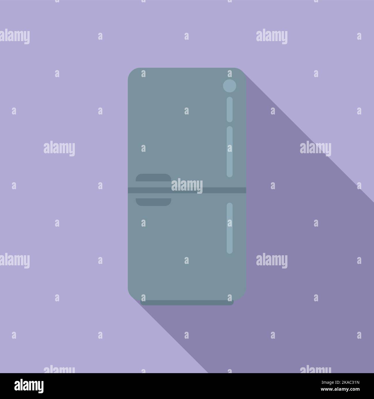 Fridge icon flat vector. Kitchen interior. Room furniture Stock Vector ...